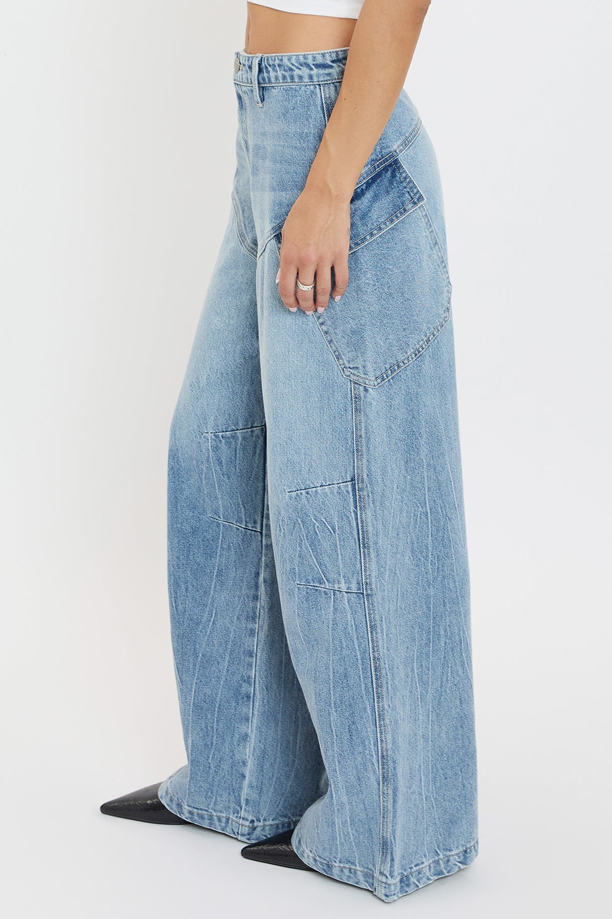 Slanted Cargo Wide Leg Jeans, Pack of 12 from POS – YMI JEANS WHOLESALE